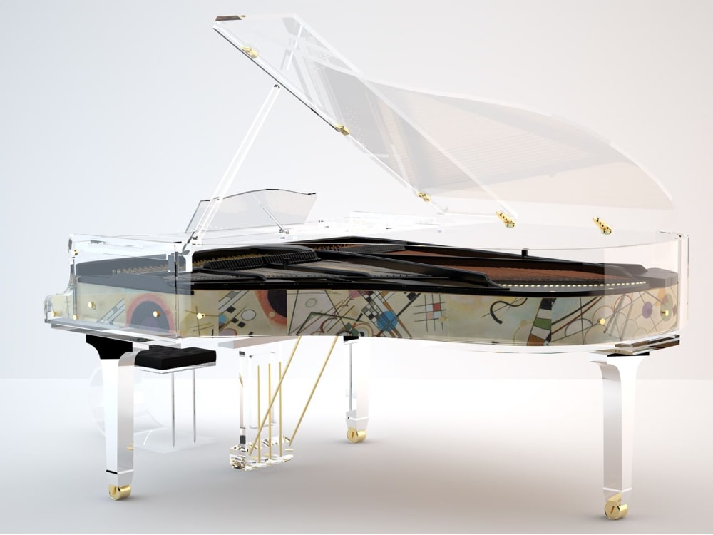Lucid Panoramic Acrylic Piano | Luxury Pianos Inc.