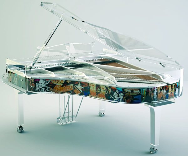 Lucid Panoramic Custom Acrylic Grand Piano | Handmade Germany