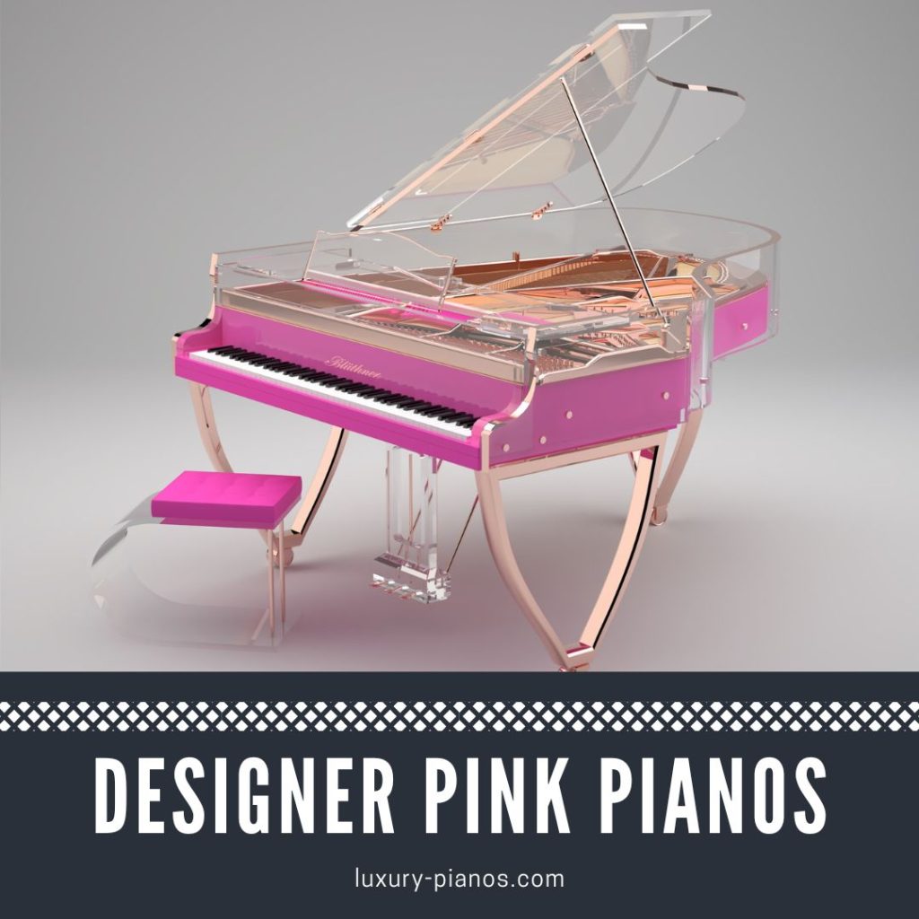 Designer Pink Grand Pianos for Sale | Luxury Pianos Inc.